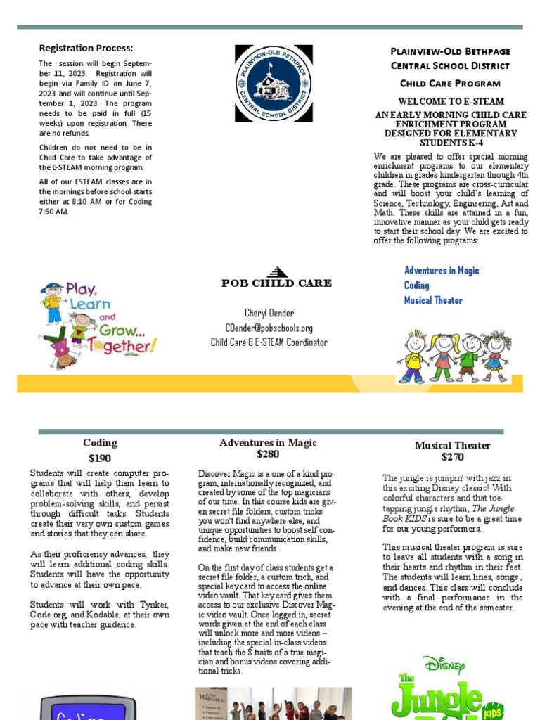 E-Steam Tri-Fold Brochure Fall 2023 | PDF