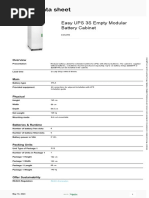 Easy UPS 3-Series Accessories - E3SBTH4 | PDF | Manufactured Goods ...