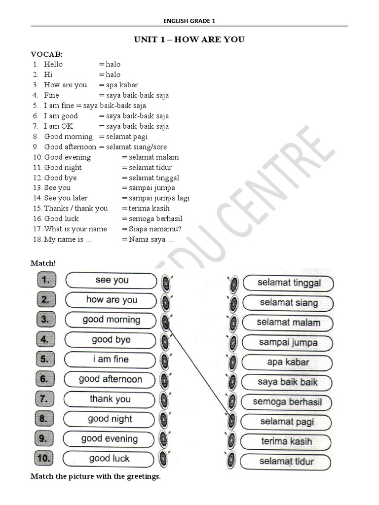 English 1 - Merdeka | PDF | Pencil | Ellipsis