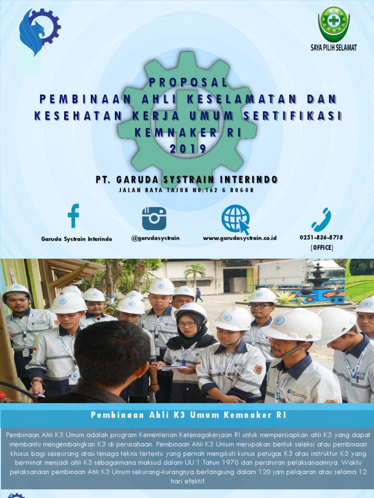 Pelatihan Ahli K3 Umum Garuda Systrain | PDF