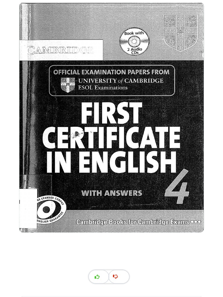 Cambridge First Certificate in English 4 Compress | PDF
