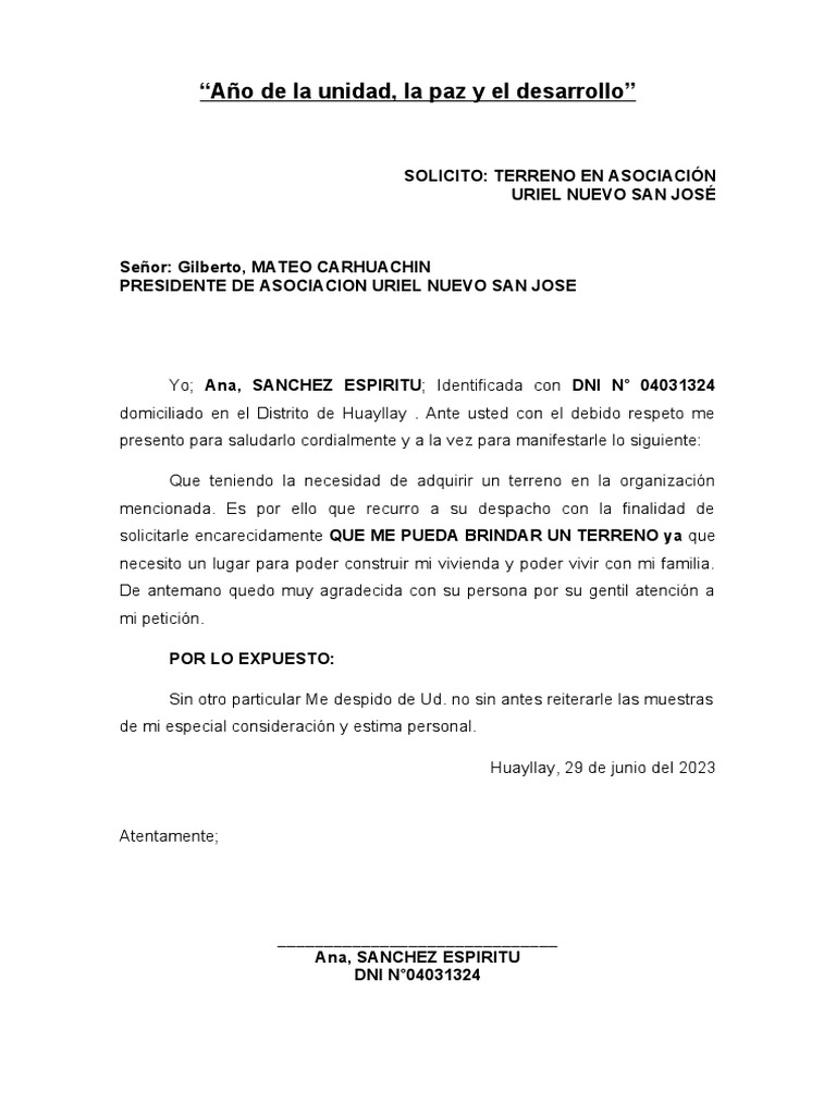 Solicito Reconexxion de Luz Para Electrocentro | PDF