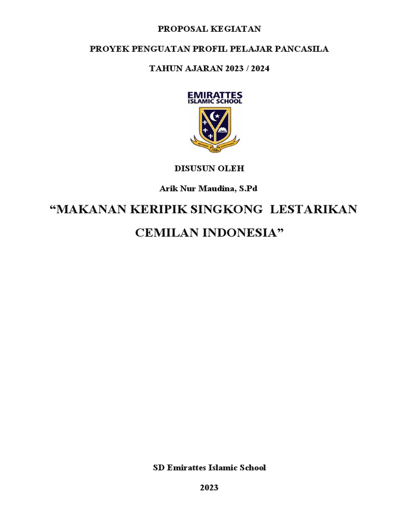Format KEGIATAN Proposal P5 | PDF