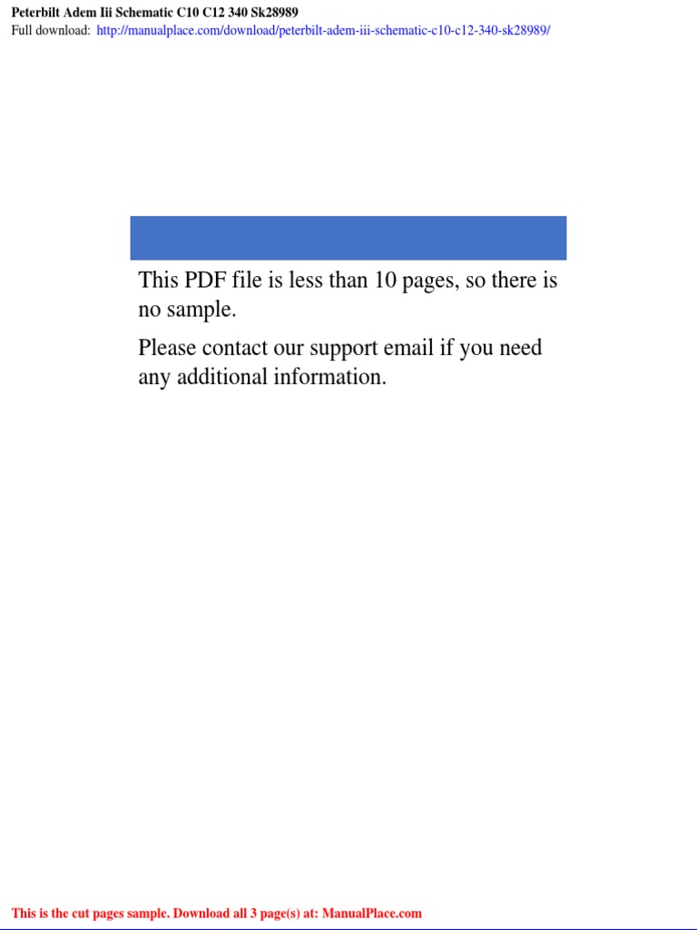 Peterbilt Adem III Schematic c10 c12 340 Sk28989 | PDF