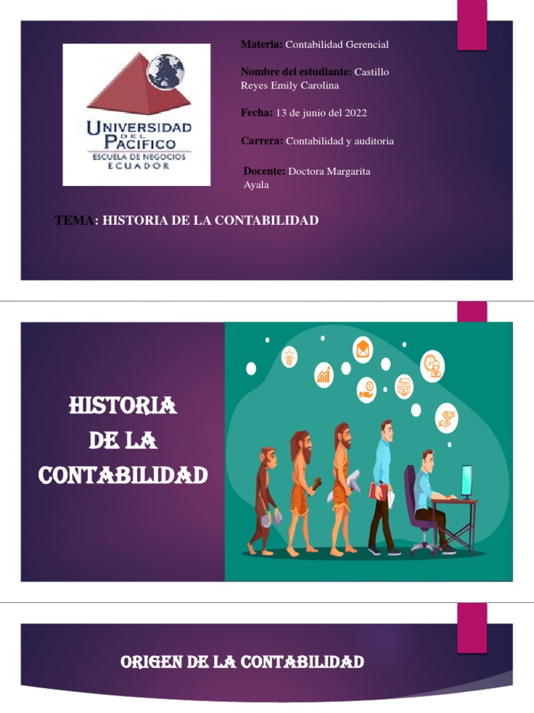 Historia de La Contabilidad | PDF | Contabilidad