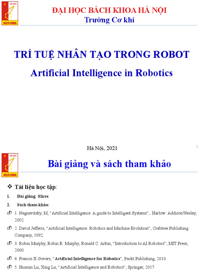 Chapter 1-4 ME5667-AI Robotics | PDF
