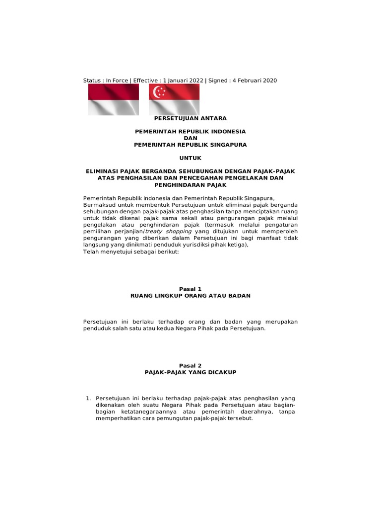 P3B Indonesia-SIngapura Efektif 1 Jan 2022 | PDF | Pengelolaan Keuangan ...