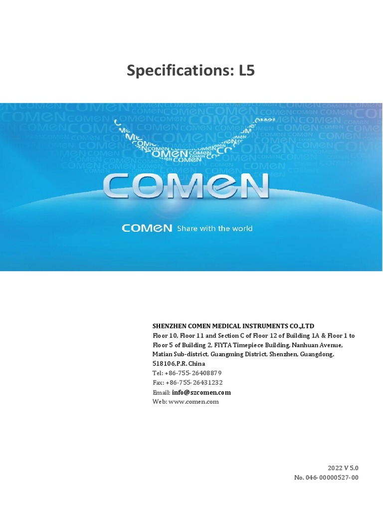 L5 Specifications V5.0 2022.12.05 | PDF | Camera Lens | Electronics