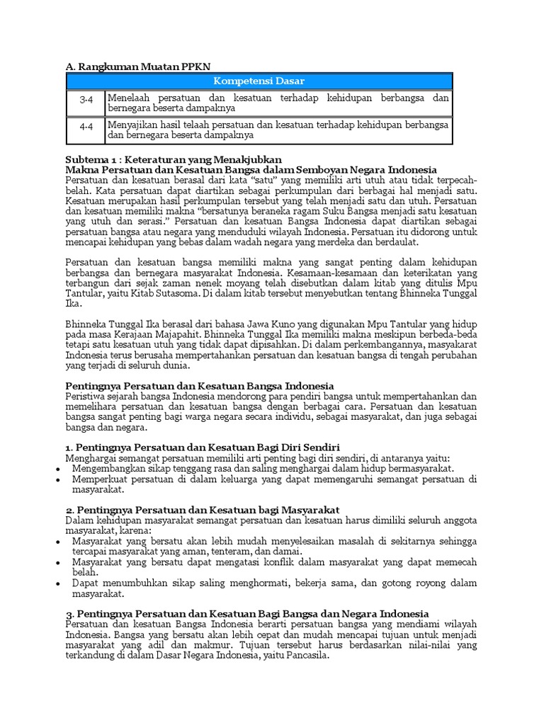 Rangkuman Tema 9 Kelas 6 o | PDF