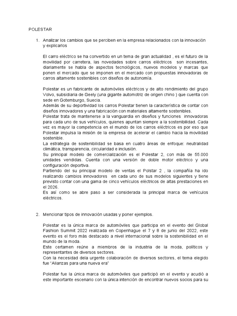 POLESTAR | PDF | Economias