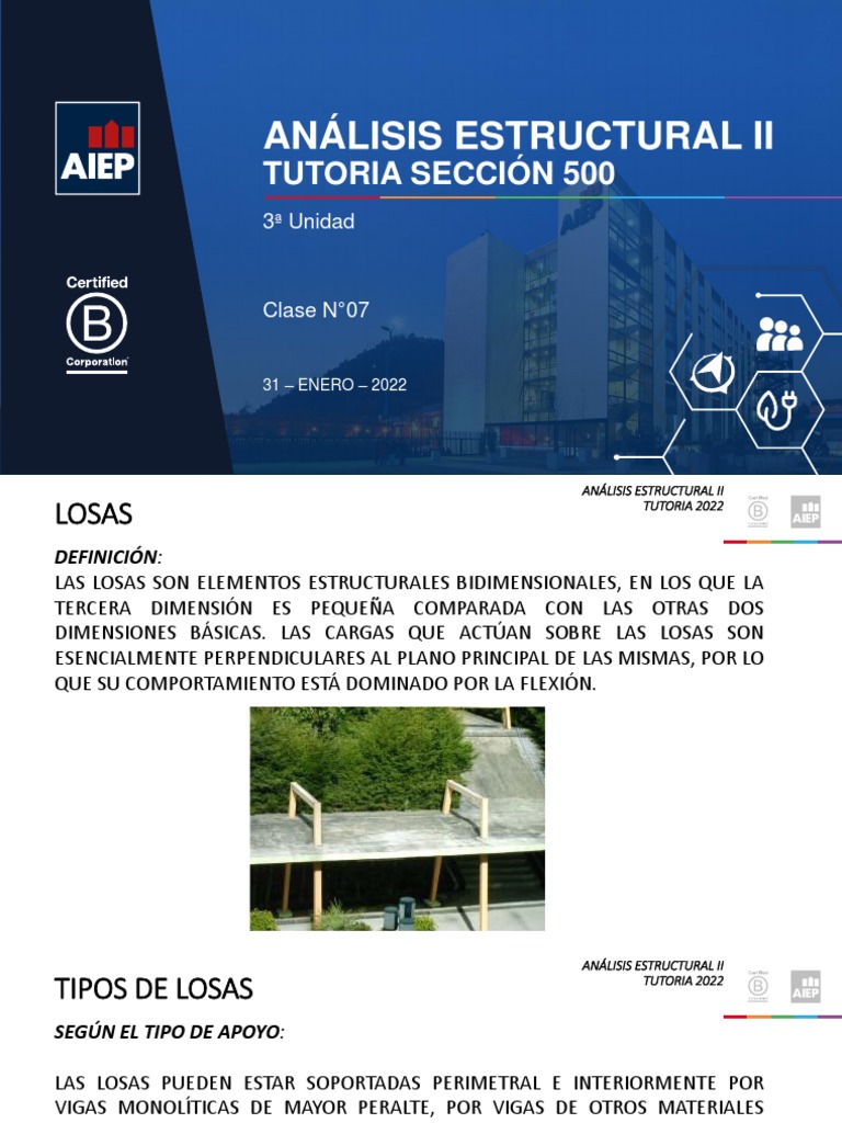 Clase N°07 - Analisis Estructural II - T500 - 31.01.2022 | Descargar gratis PDF | Doblar | Viga ...