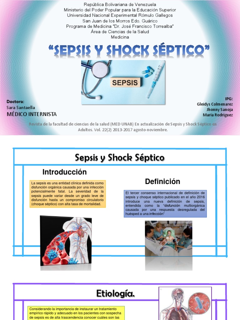 Sepsis y Shock Séptico: Guía Clínica | PDF | Septicemia | Medicina CLINICA