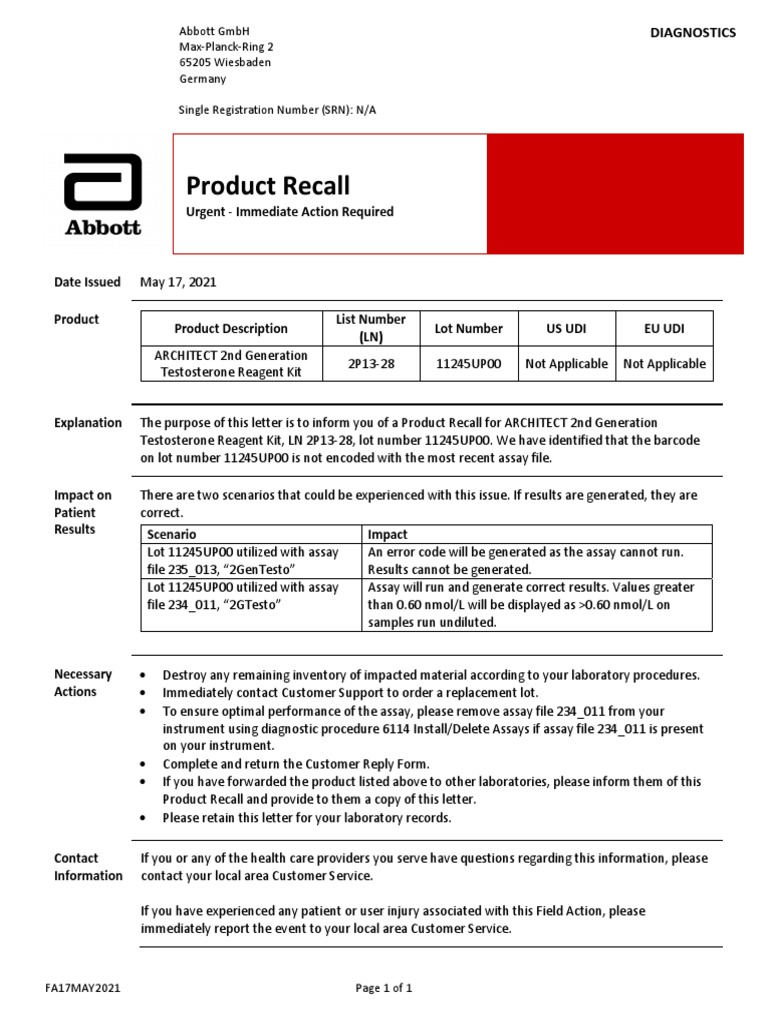 Abbott PDF | PDF | Assay | Computing