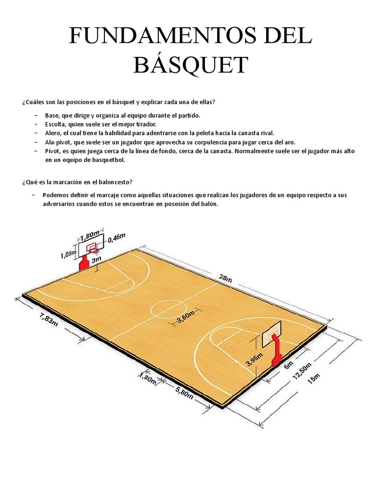 Fundamentos Del Básquet | PDF