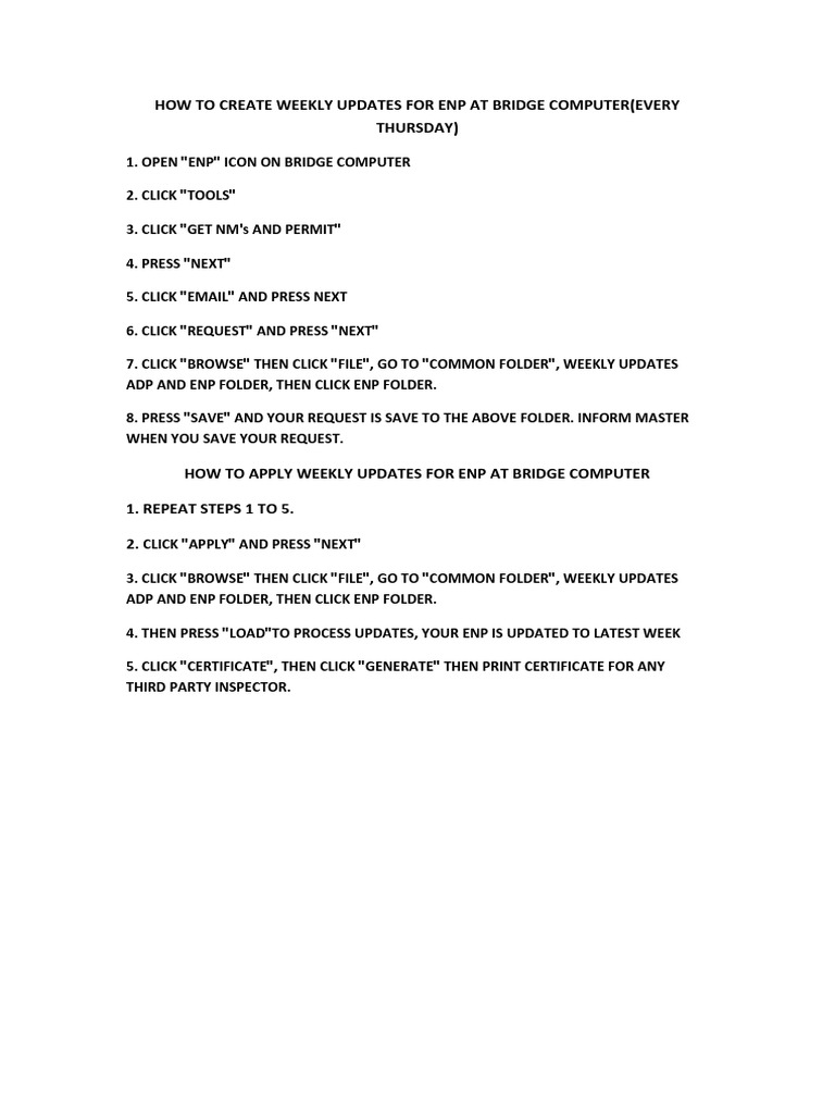 Updating Enp | PDF