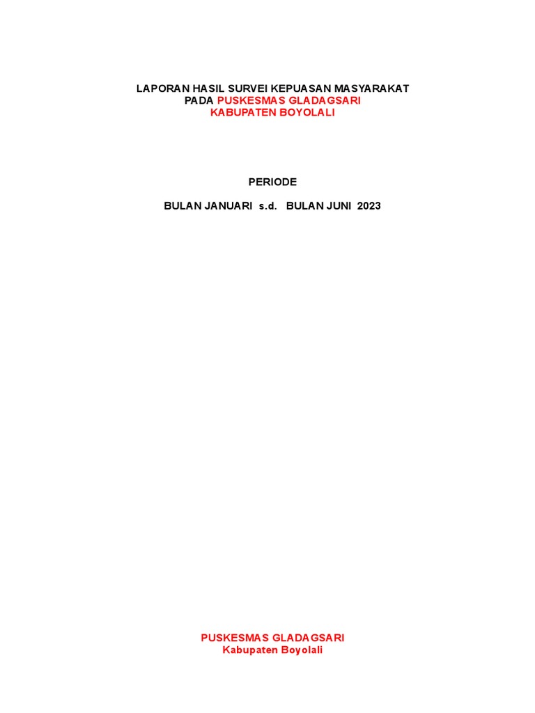 Contoh Lap SKM 2023 | PDF