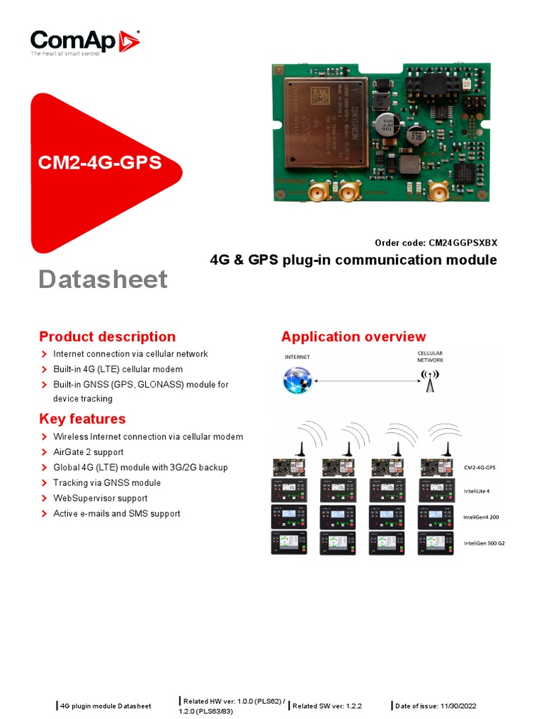 CM2 4G GPS Datasheet - 1 | PDF | 4 G | Lte (Telecommunication)