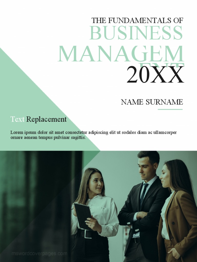 Business Management Cover Page 2 | PDF