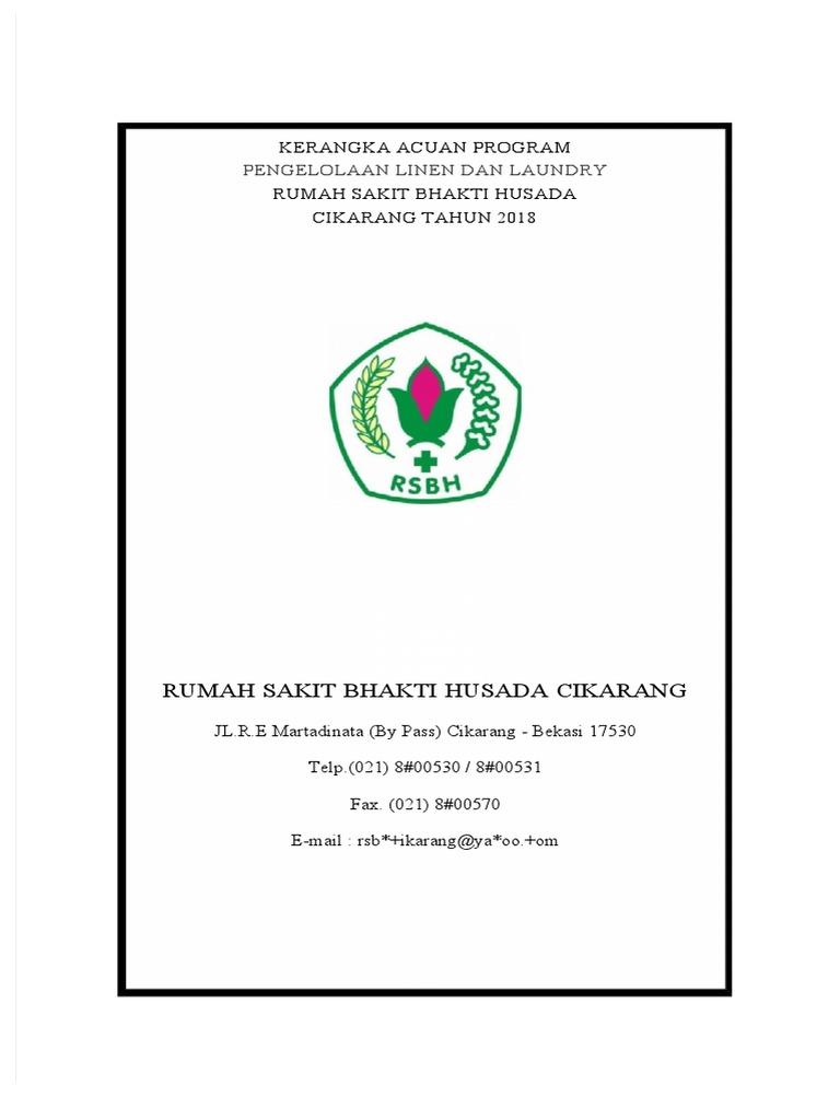 Pengelolaan Linen dan Laundry RS Bhakti Husada | PDF