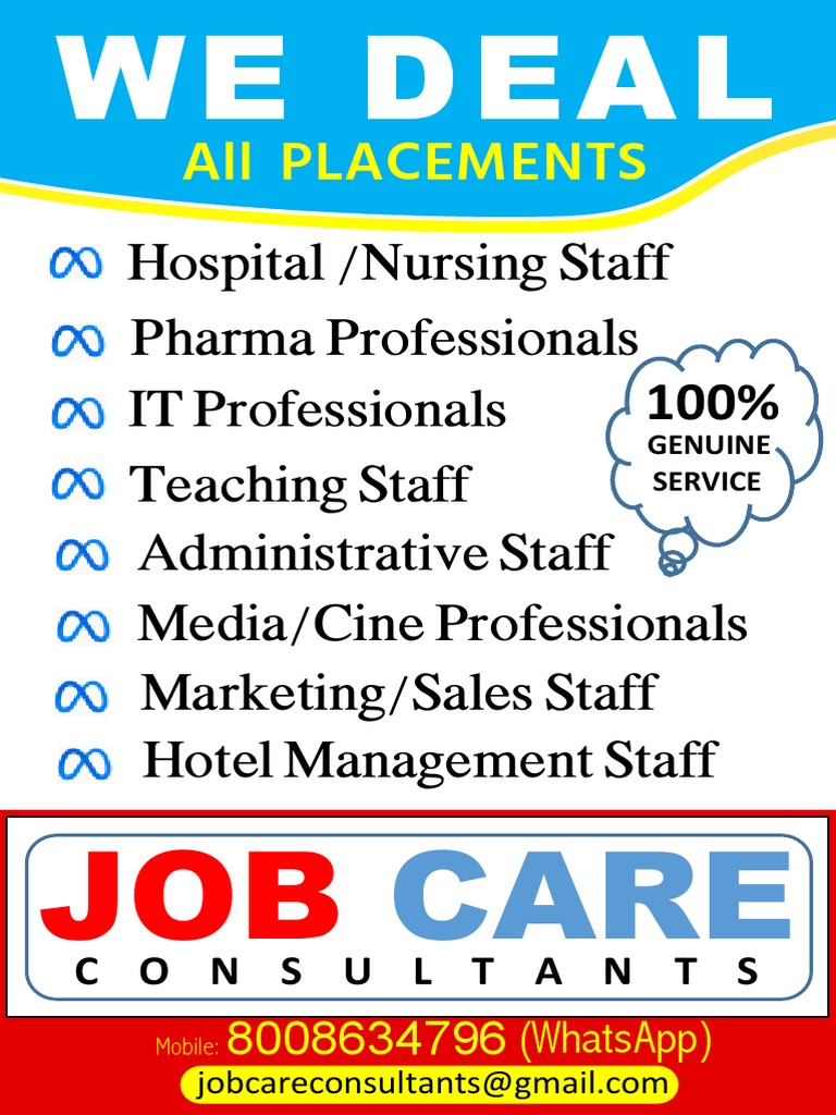 Job Care Consultants poster - Copy | PDF
