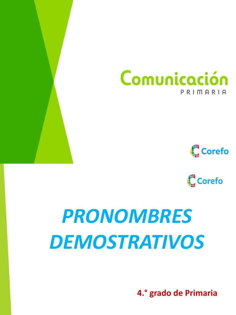 Ppt. Pronombres Demostrativos | PDF