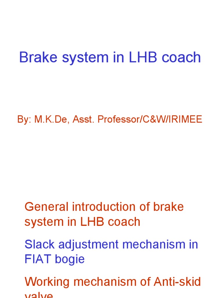 LHB Brake | Download Free PDF | Pipe (Fluid Conveyance) | Valve