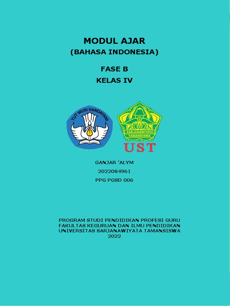 Modul Ajar Uts Sel Ganjar 'Alym 2022084961 Kelas 006 | PDF