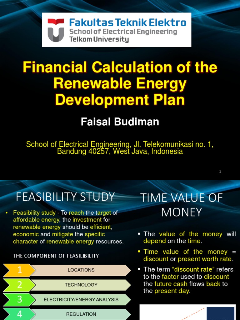 LECTURE 4 - EET - Financial Calculation of The Renewable Energy ...