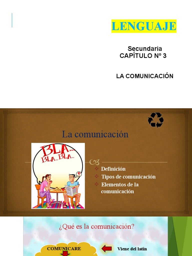CAPÍTULO 3 La Comunicación | PDF | Comunicación | Cognición