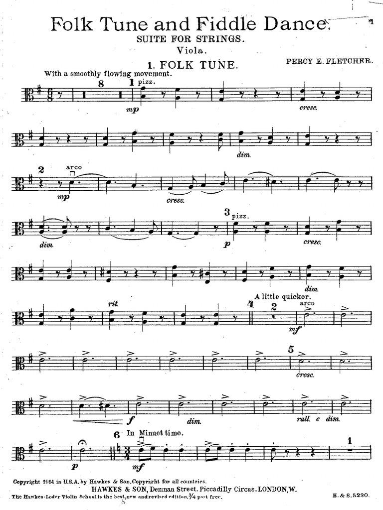Folk Tune and Fiddle Dance | PDF