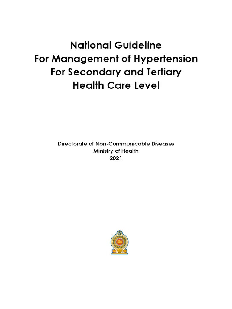 HTN Guideline For II III Level Dec 6th 2022 | Download Free PDF ...