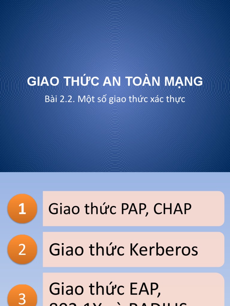 Bài 2.2. Giao TH C Xác TH C | PDF