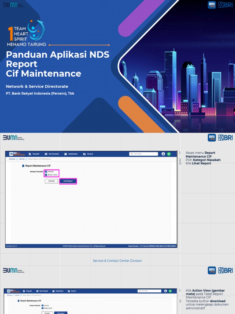 CIF Maintenance Di NDS | PDF