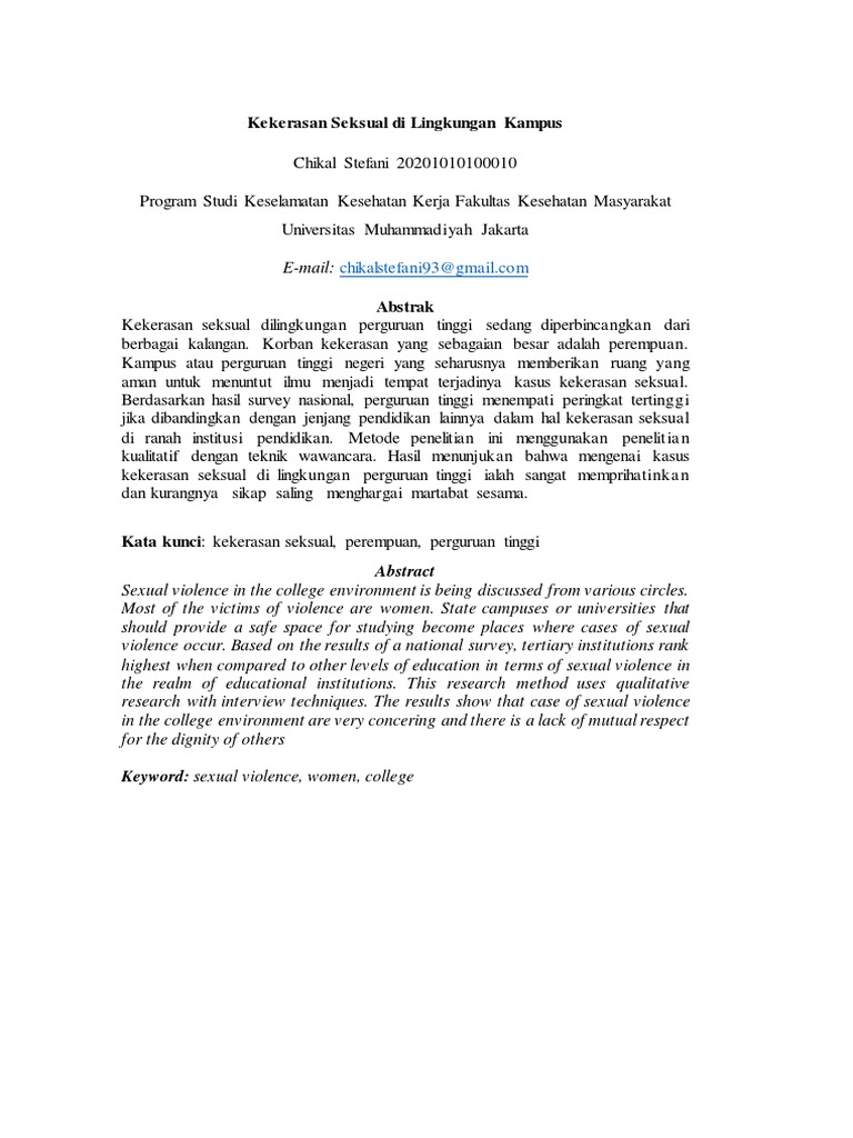 Chikal Stefani - Kekerasan Seksual | PDF