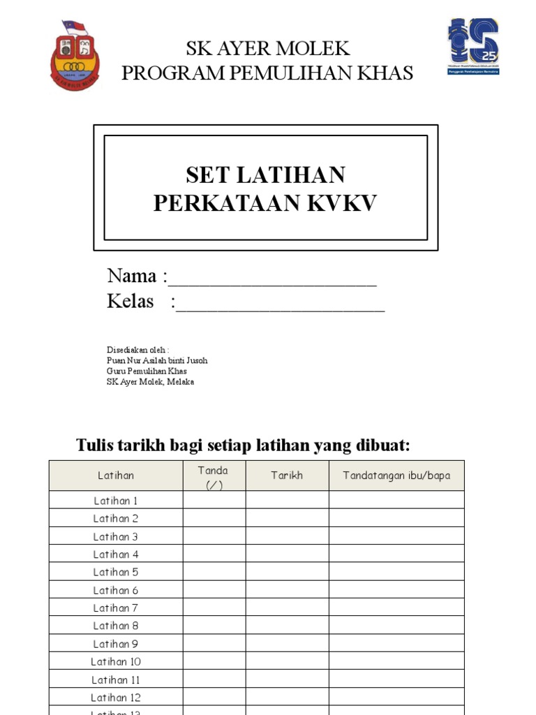 Set Latihan KVKV | PDF