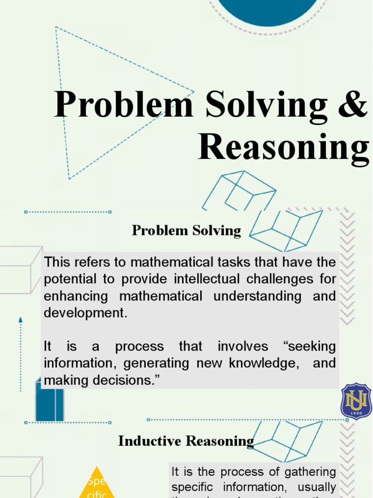 Lecture 3 - Problem Solving and Reasoning | PDF | Inductive Reasoning ... Lecture 3 - Problem Solving and Reasoning | PDF | Inductive Reasoning ...