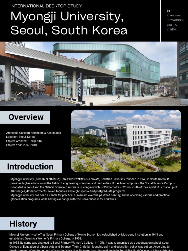 Myongji University | PDF | Engineering | Seoul