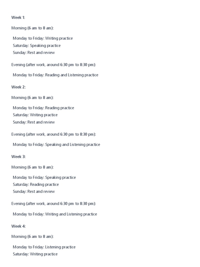 IELTS Band 8 Study Plan Guide | PDF