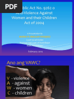 Ra 9262-Vawc Tagalog | PDF