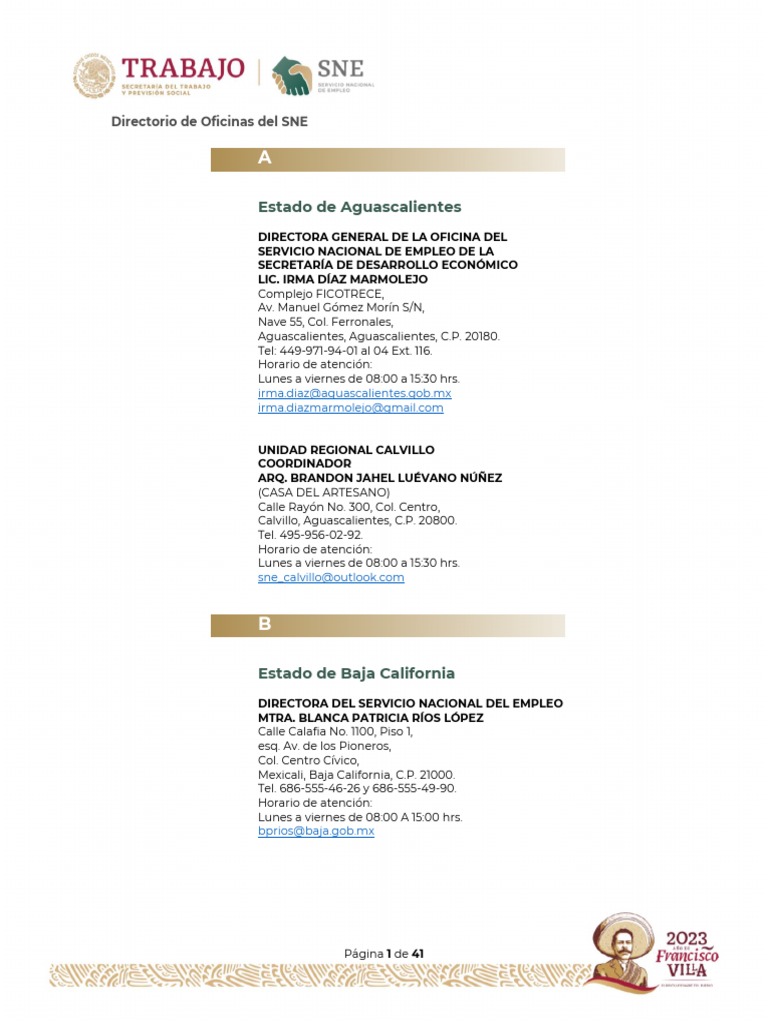 Directorio SNE 2023 06 | PDF | Politica de mexico | America latina