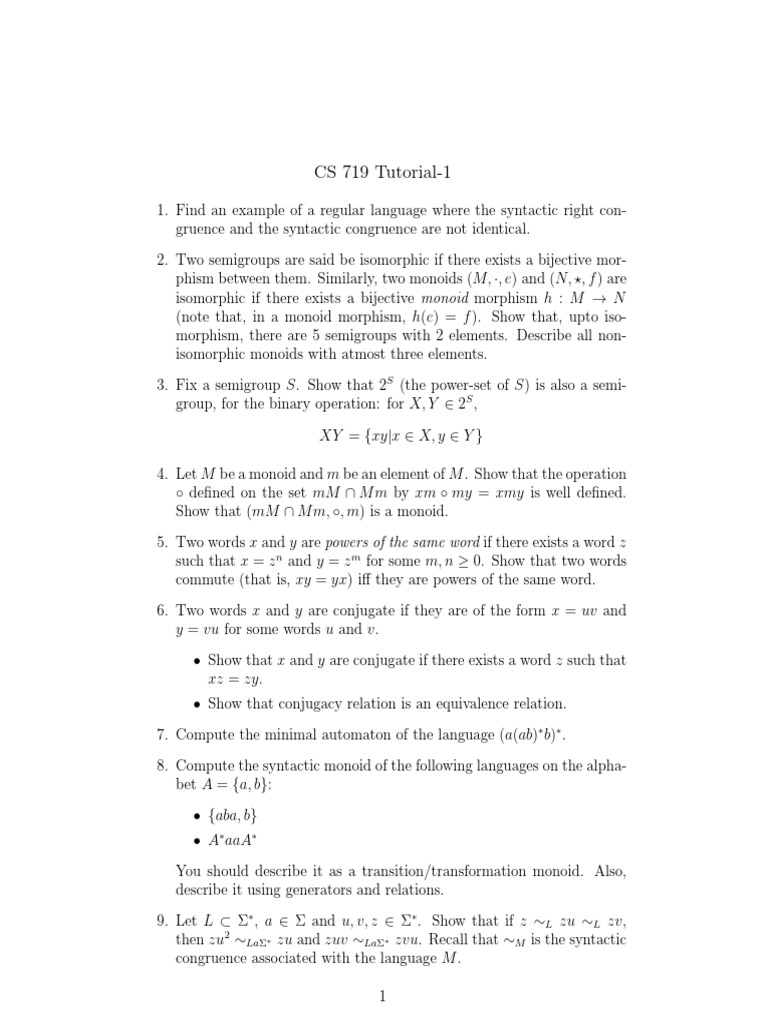 Tut 2 | PDF | Mathematical Relations | Mathematical Structures