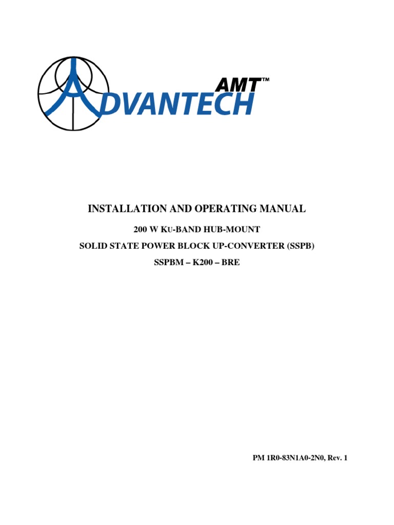 Advanteck Ku 200W Mannual | PDF | Amplifier | High Voltage