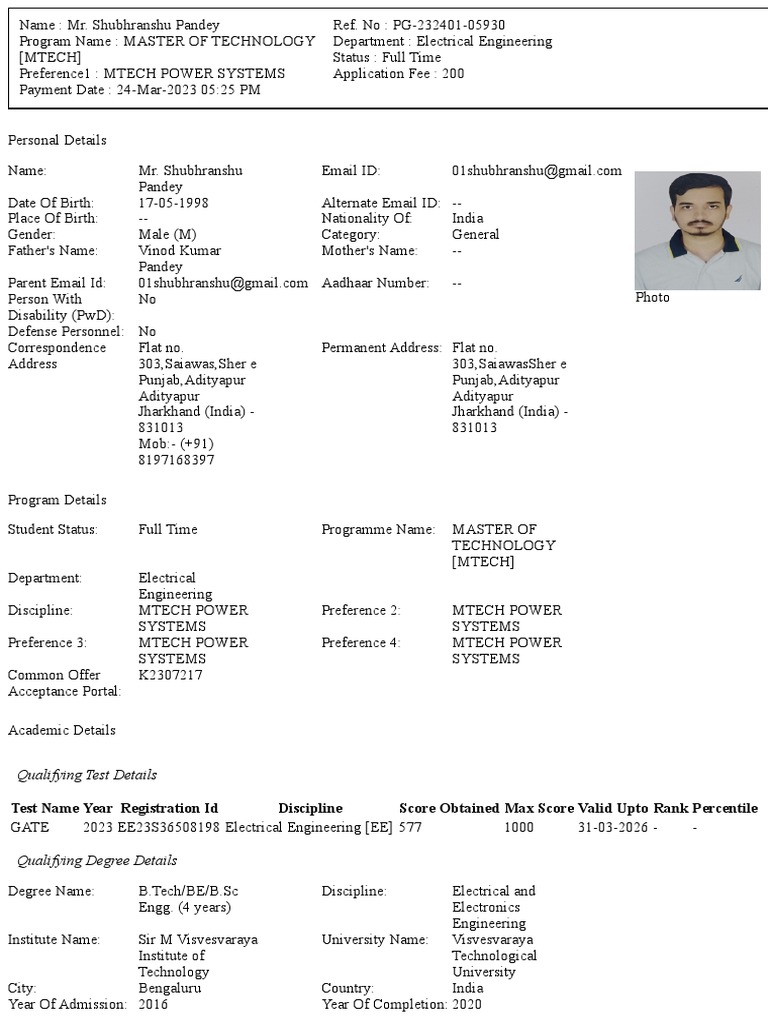 Iitd - Admission | PDF | Academic Degree | University And College Admission