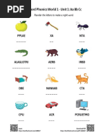 Oxford Phonics World 1 Unit 1 Lesson Plan | PDF | Phonics | Linguistics