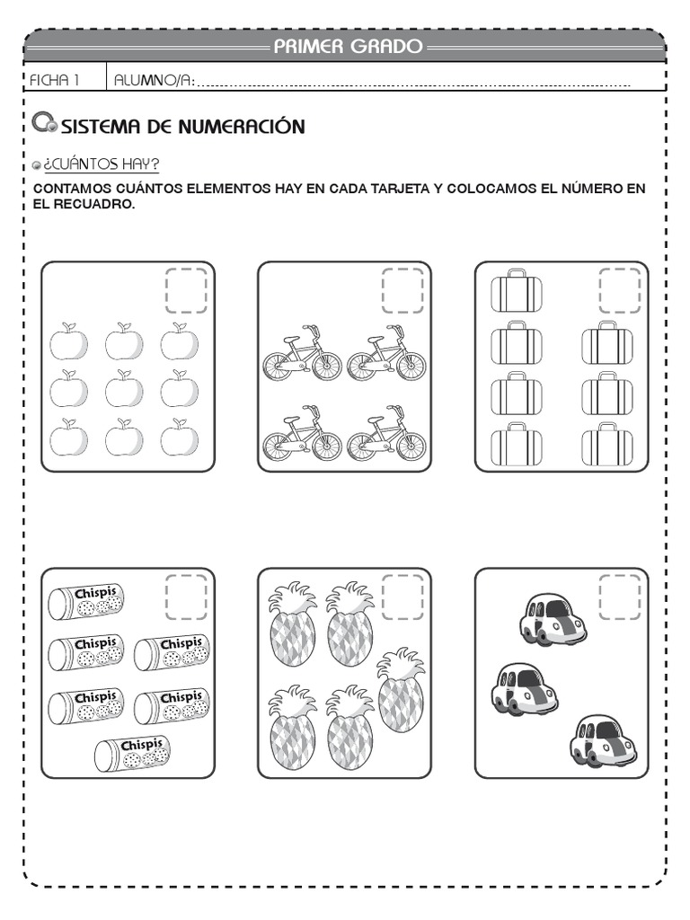 Sistema de Numeración: Primer Grado | PDF | Informática