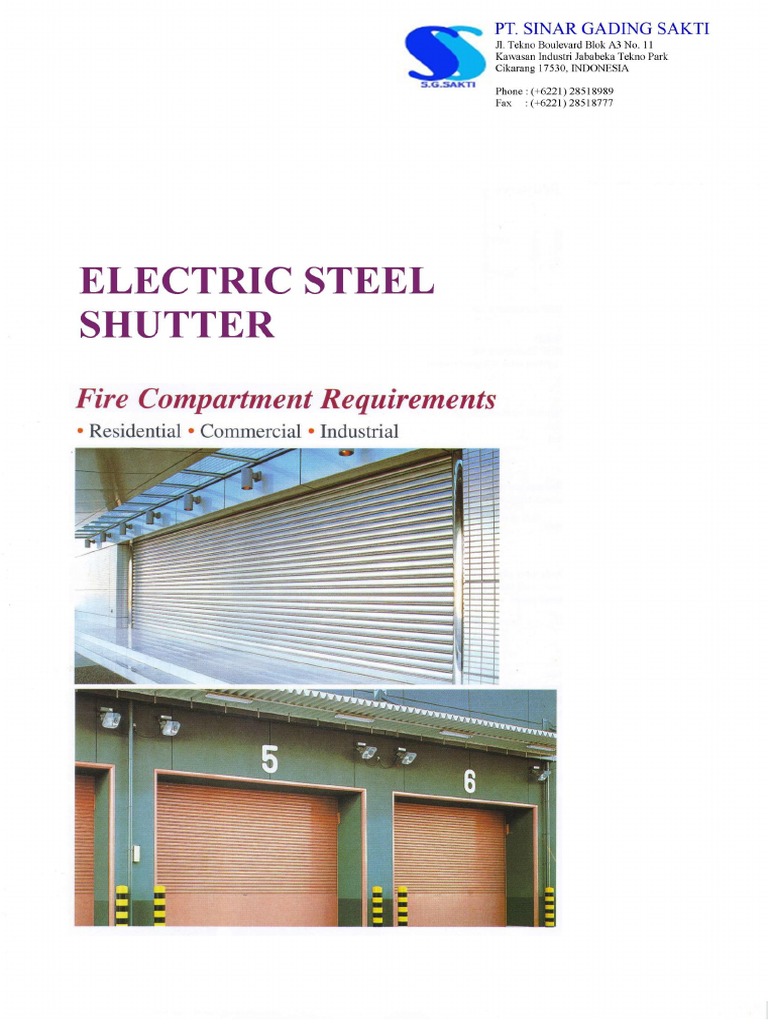 Electric Steel Shutter | PDF