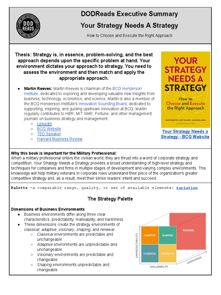 Your-Strategy-Needs-a-Strategy-Executive-Summary-New-1 | PDF ...