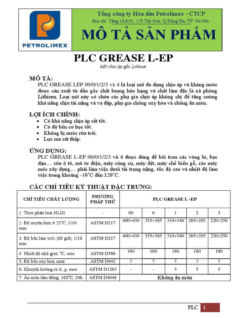 06 PLC Grease L-Ep | PDF
