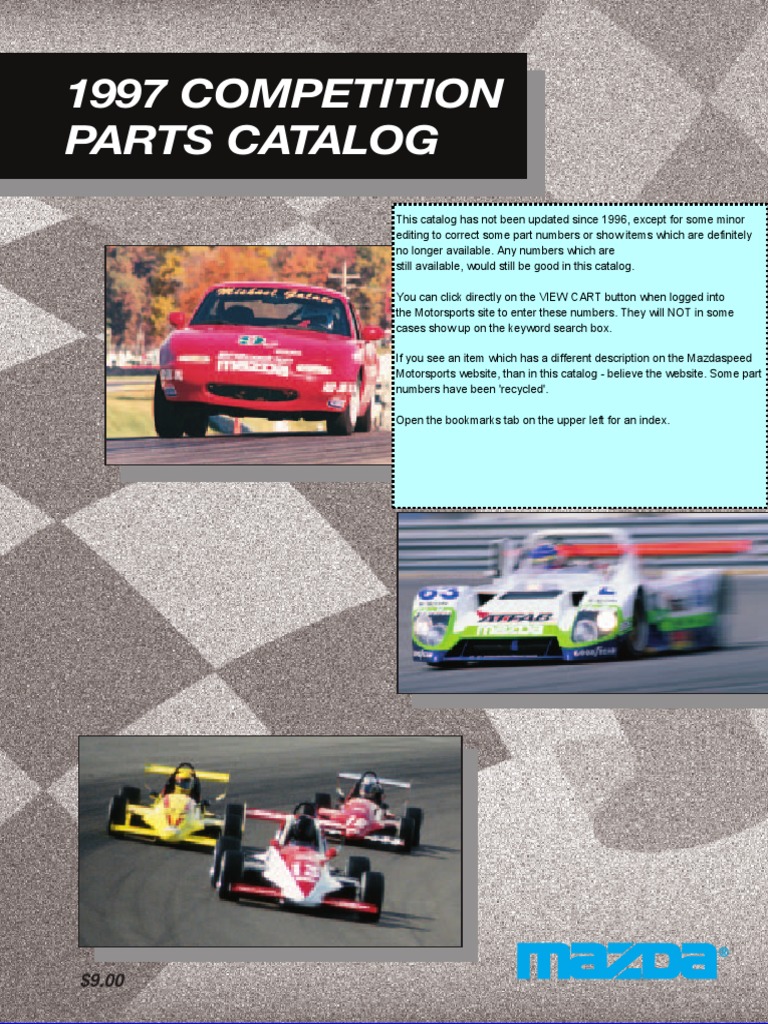 Mazda 1997 Competition Parts Catalog | PDF | Engines | Vehicles
