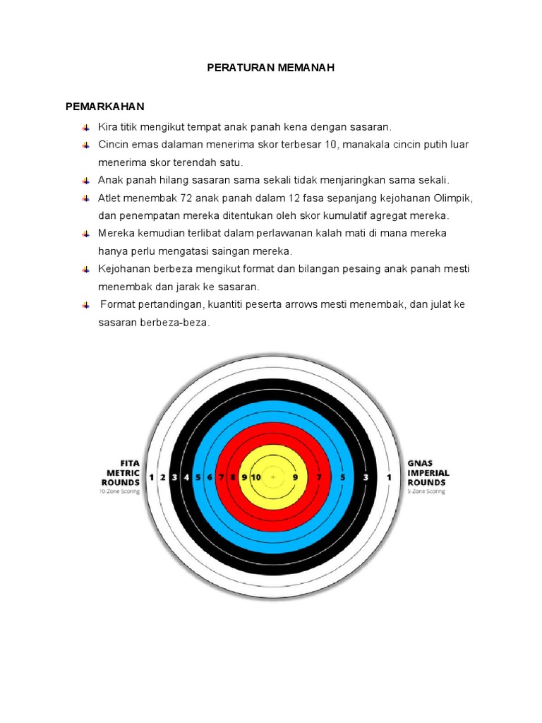 Archery Rules | PDF
